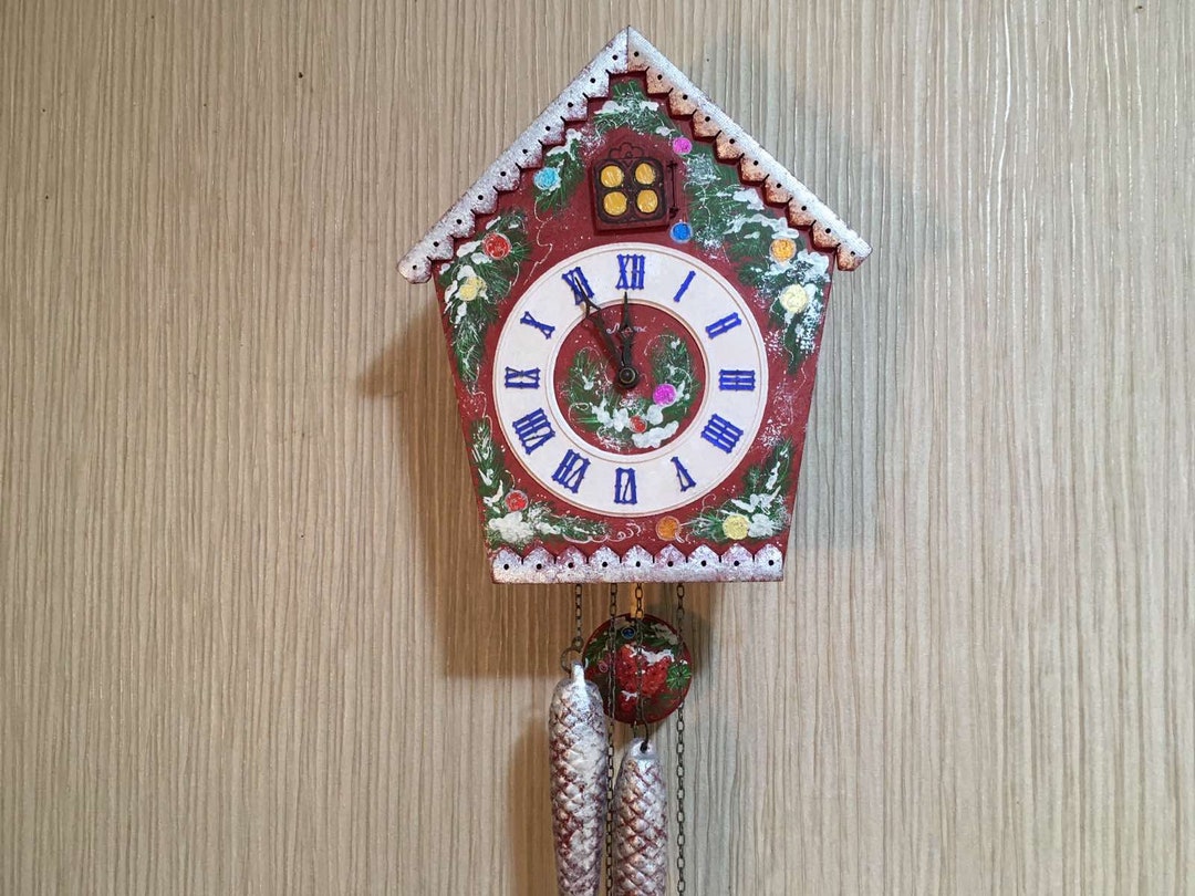 Vintage Soviet Wall Clock Working Clock, USSR Clock, Soviet Cuckoo ...