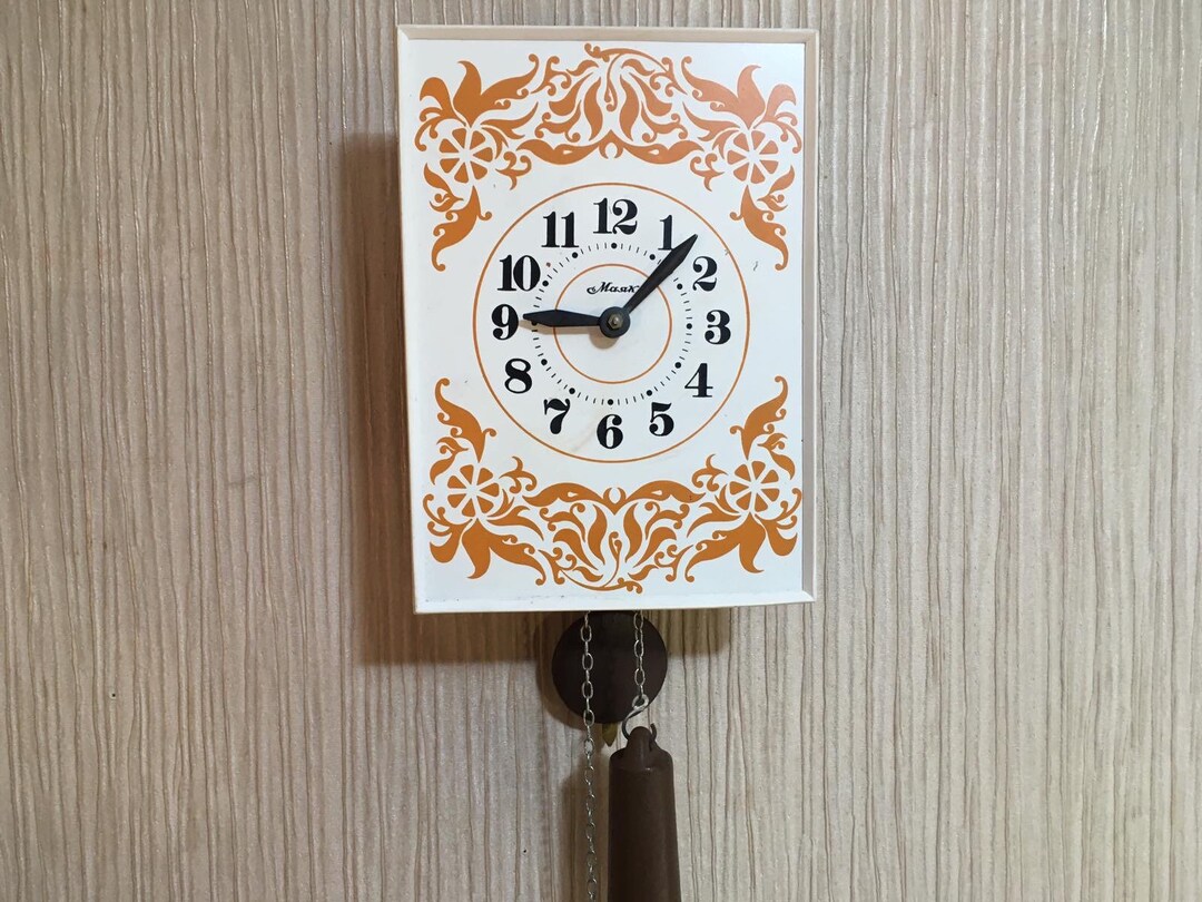 Soviet Vintage Clock, USSR Clock, Soviet Working Clock, Mechanical Wall ...
