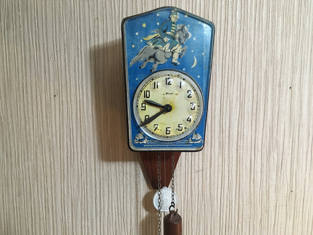Rare Vintage Soviet Wall Clock "the Little Humpbacked Horse", USSR ...