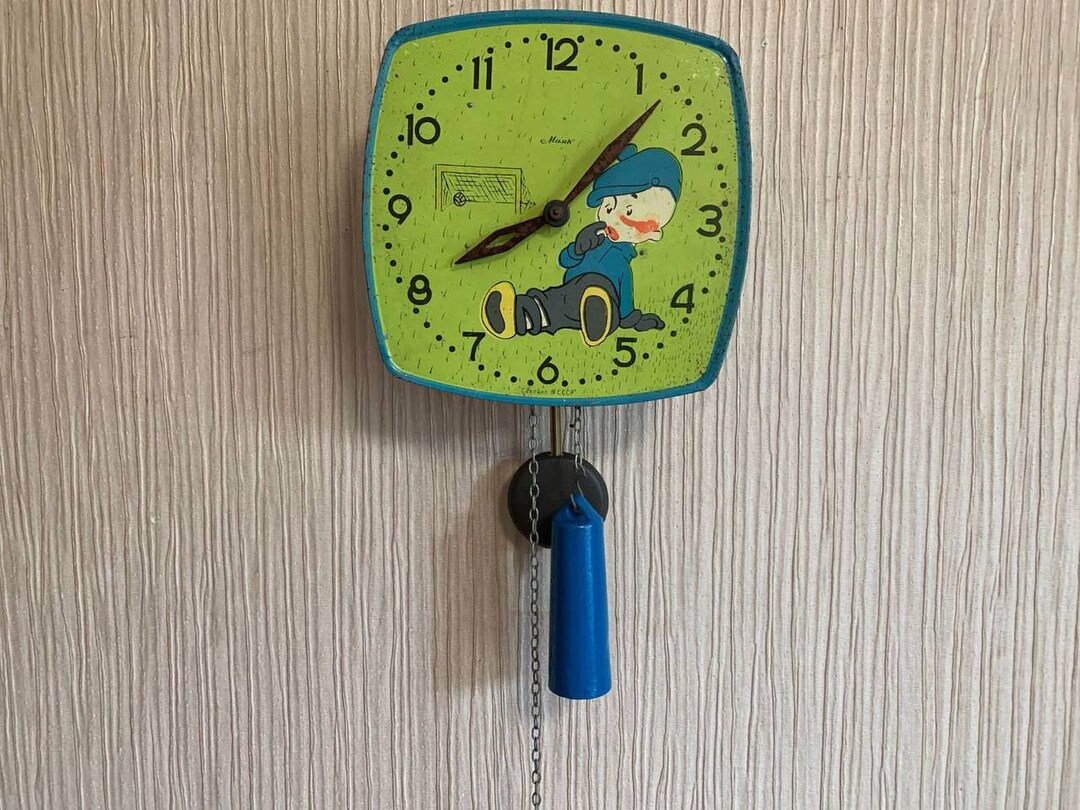 Soviet Vintage Clock, USSR Clock, Soviet Working Clock,mechanical Wall ...