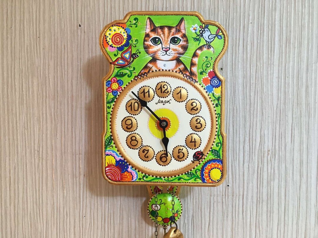 Soviet Vintage Clock, USSR Clock, Soviet Working Clock, Mechanical Wall ...