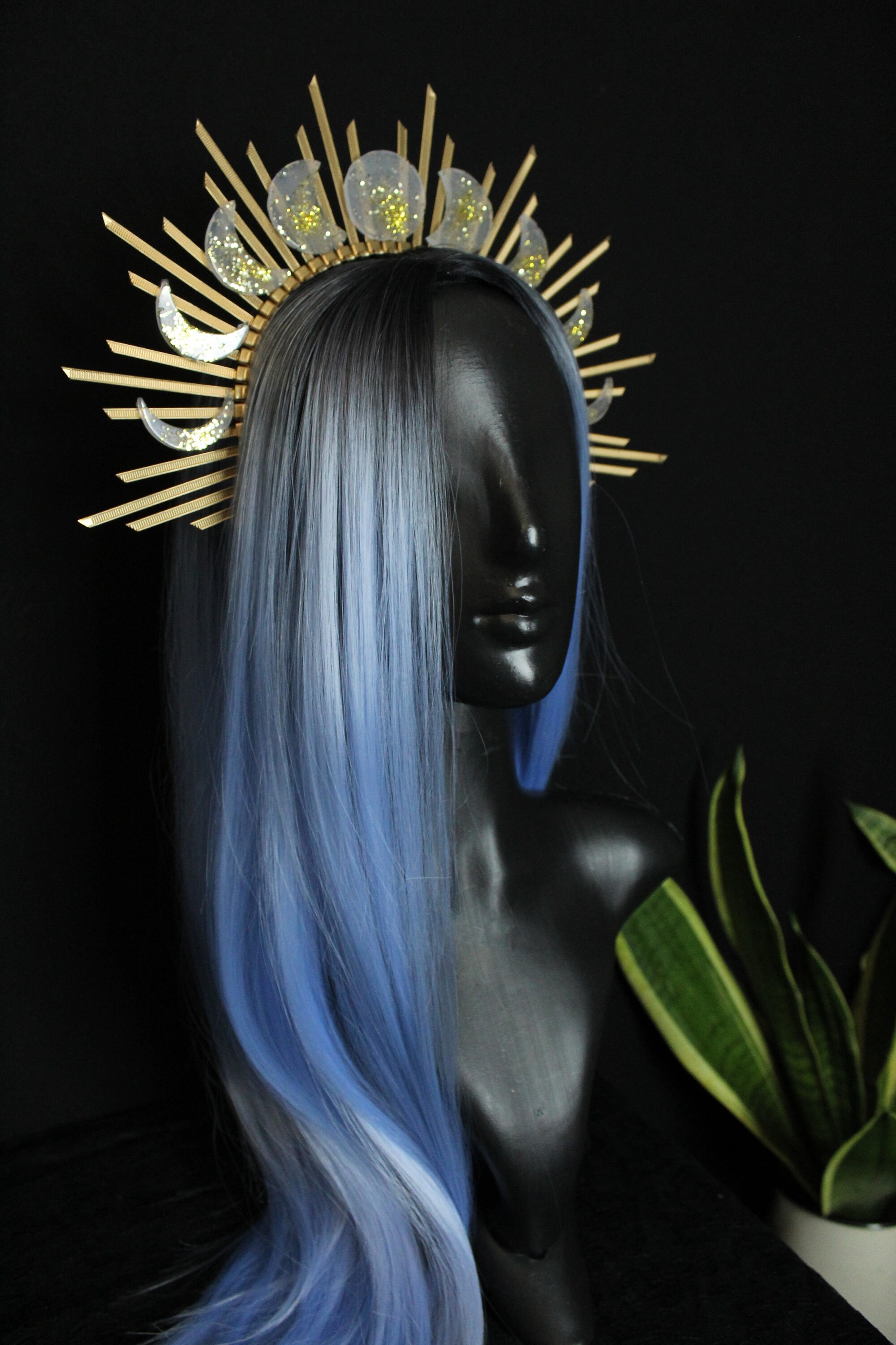 Gold Halo Crown, Halo Crown Headpiece, Halo Sun Burst Crown, Moon Halo ...