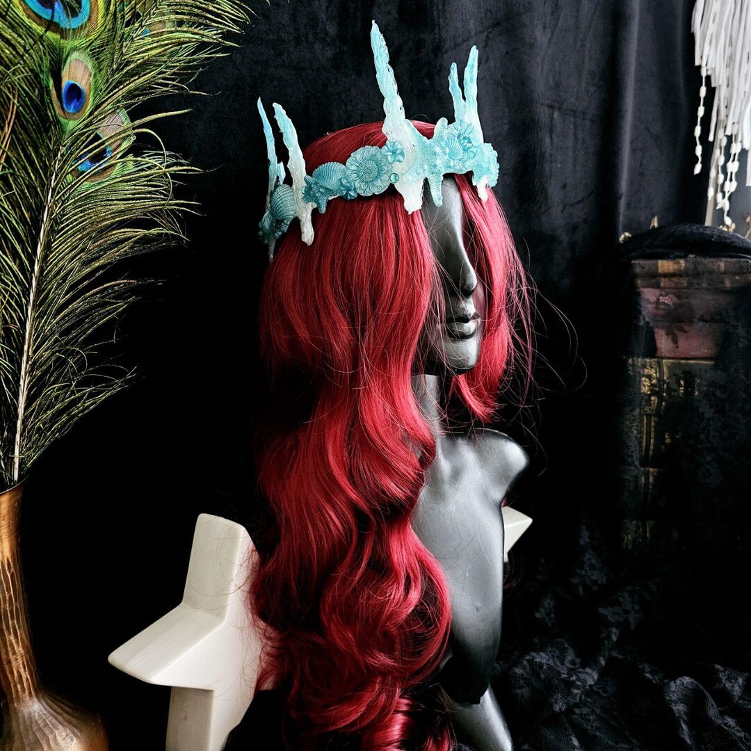 Mermaid Crown, Shell Crown, Festival Crown Mermaid, Sea Costume, Halo ...