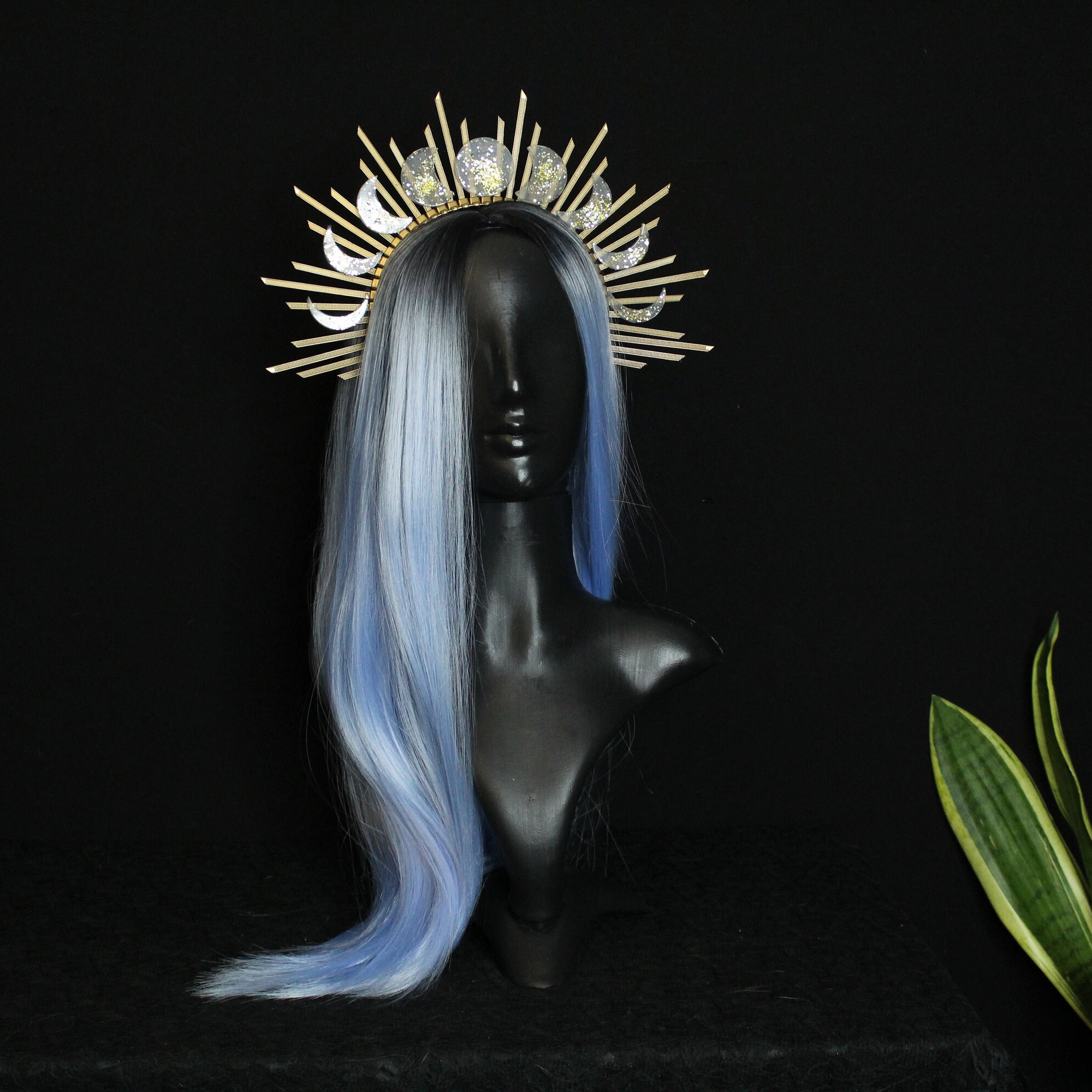 Gold Halo Crown, Halo Crown Headpiece, Halo Sun Burst Crown, Moon Halo ...