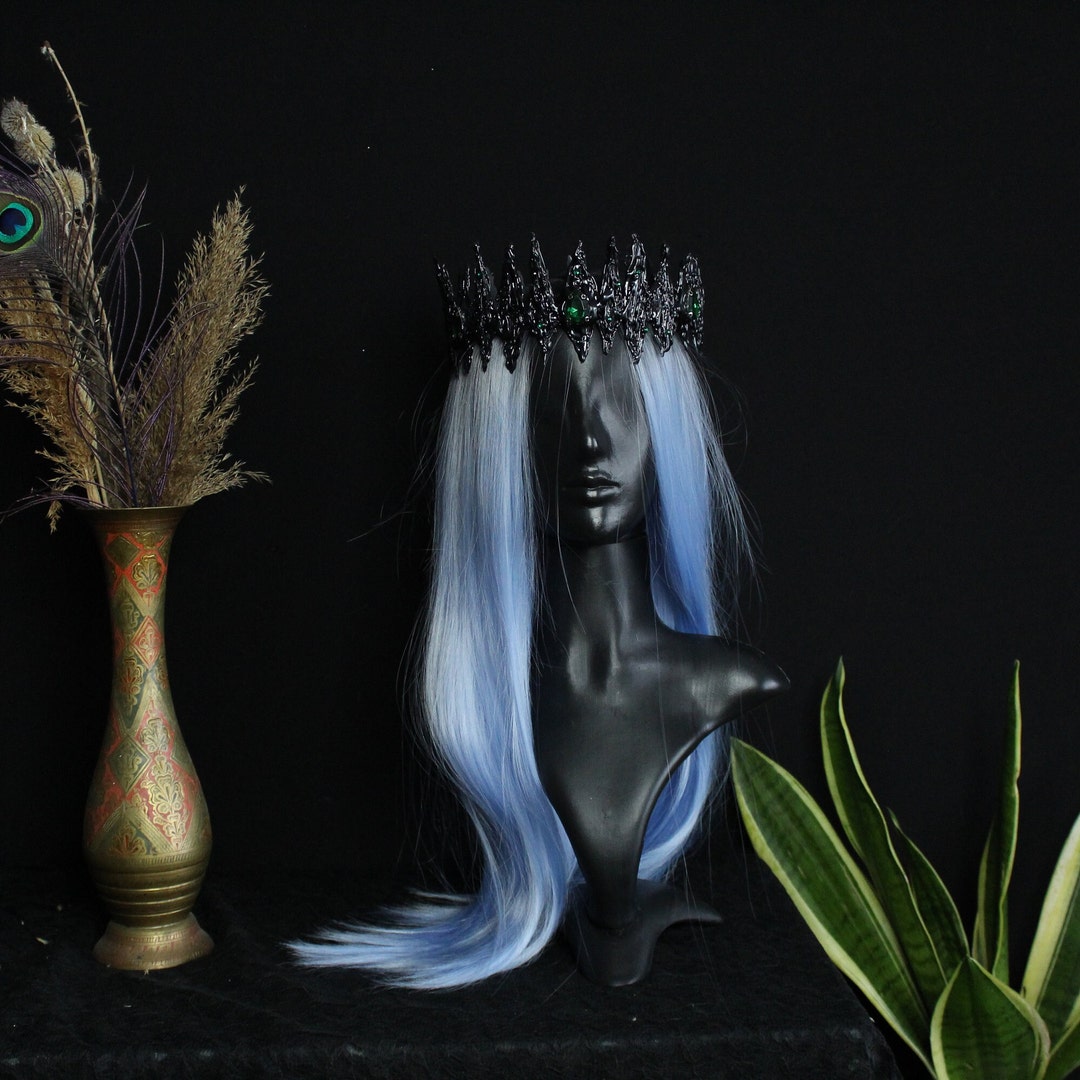 Vampire Queen, Gothic Crown, Halloween Headband, Dark Queen Crown ...