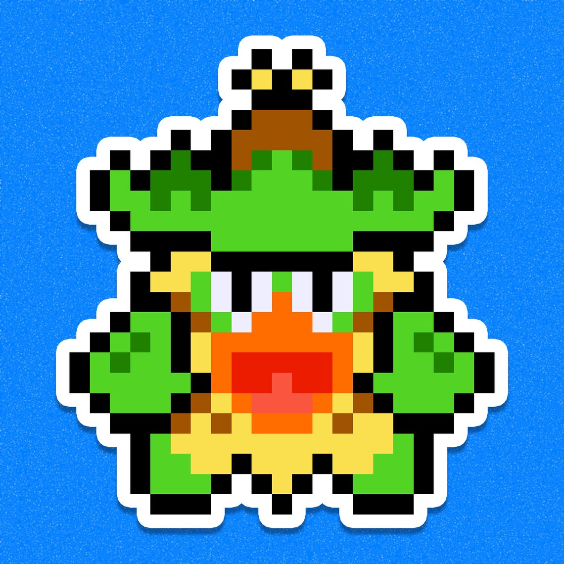 Pixel Ludicolo Die Cut Vinyl Sticker - Etsy