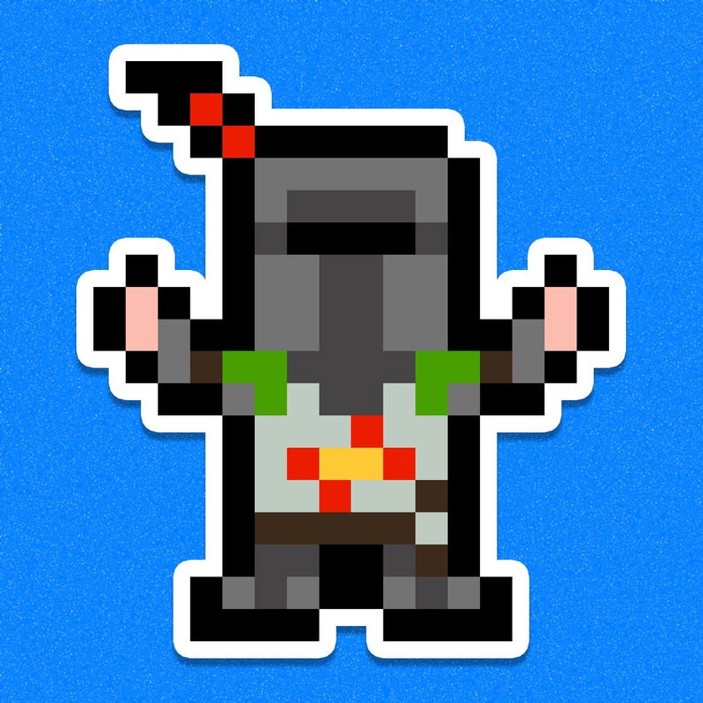 Pixel Praise the Sun Vinyl Die Cut Sticker - Etsy