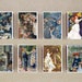 Set of 8 Matchboxvarious Airline Airplane Vintage Style Printing Old ...