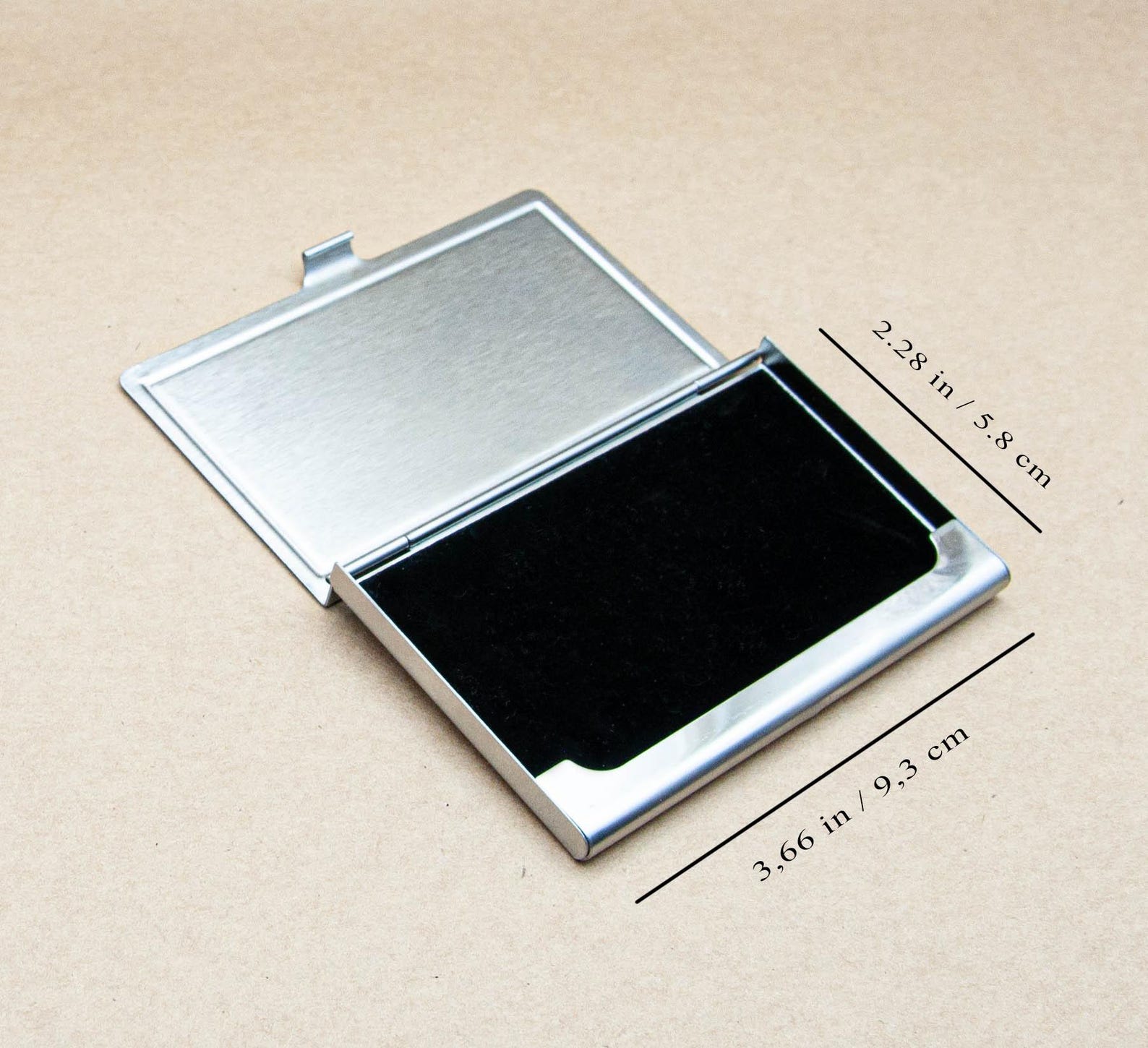 Vintage World Map Business Card Holder, Stainless Steel Case - Etsy