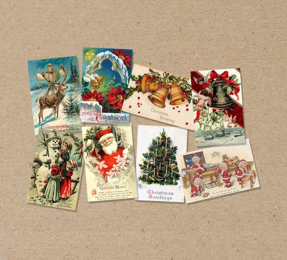 Mixed Set of 8 POSTCARD Various CHRISTMAS Gretting Card Xmas - Etsy