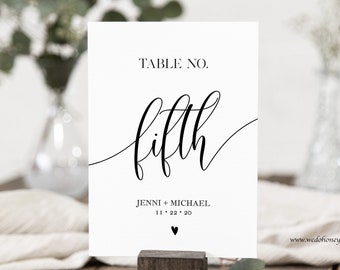Table Number Font - Etsy Australia