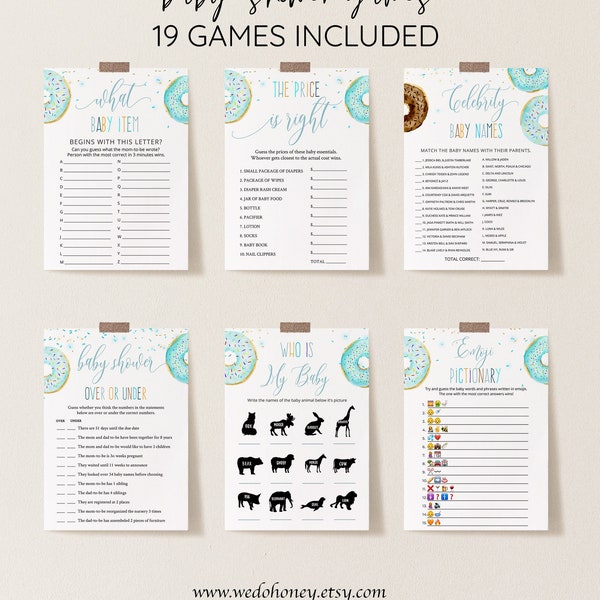 Baby Shower Games Boy - Etsy
