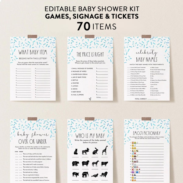 Baby Sprinkle Game Bundle - Etsy