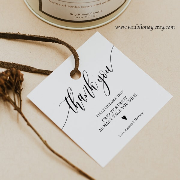 Thank You Tags - Etsy