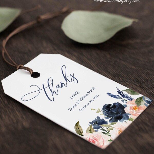 Navy and Blush Floral - Etsy
