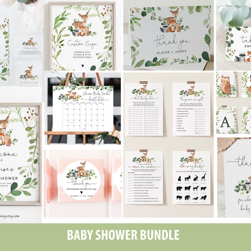 Forest Friends Party - Etsy