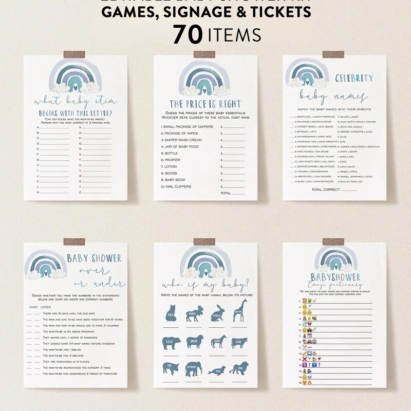 Rainbow Baby Shower - Etsy