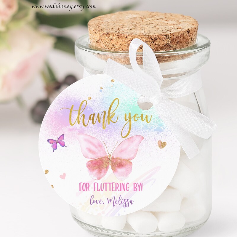 Butterfly Favor Tags - Etsy