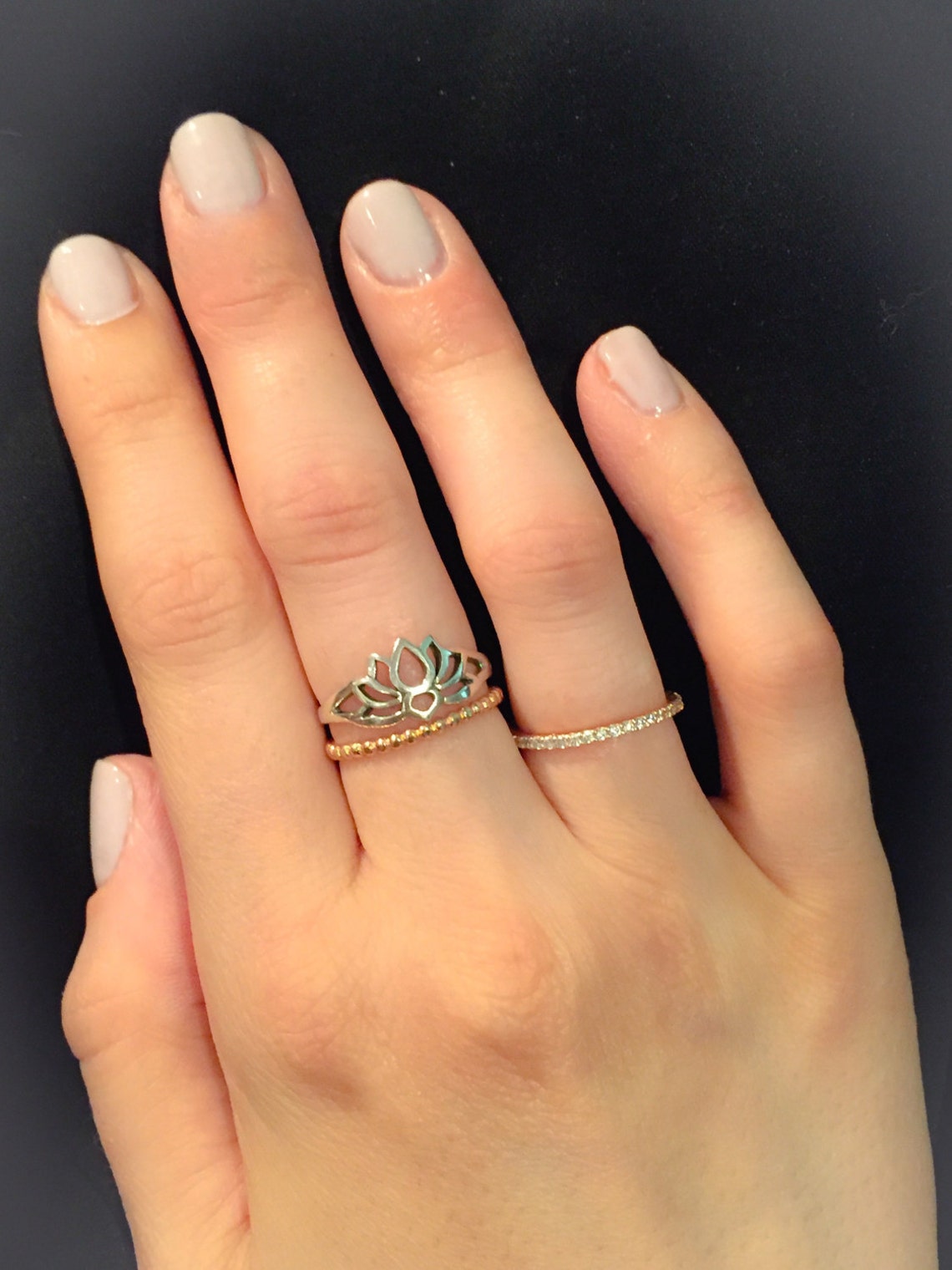 Lotus Ring-sterling Silver Lotus Ring-lotus Flower Ring-new Beginnings ...