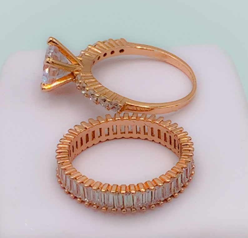 Rose Gold Engagement Rings 2 Carat Diamond Engagement Ring - Etsy