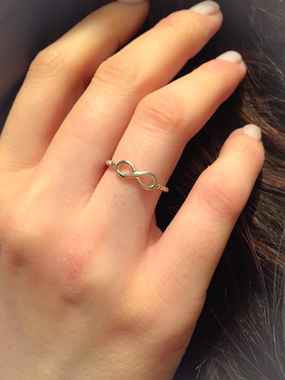 Infinity Ring-sterling Silver Infinity Ring-promise - Etsy