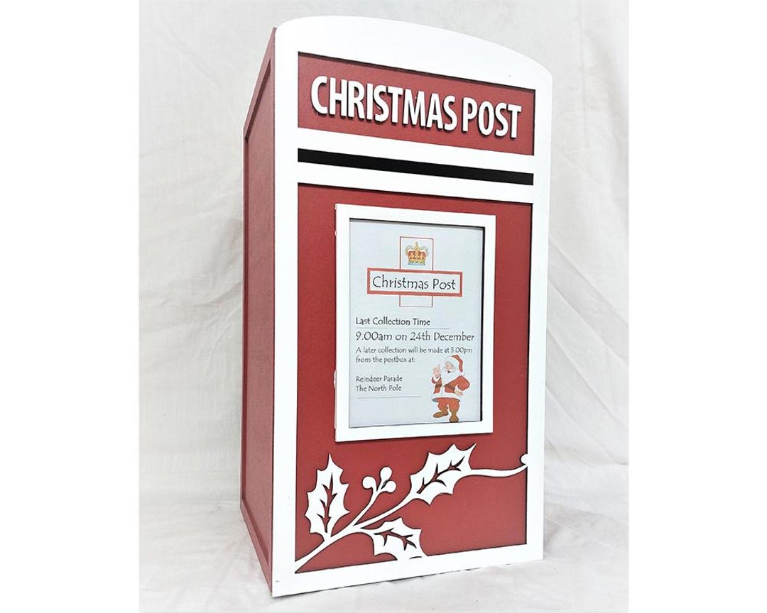 Santa's Christmas Card Post Box - Christmas Letter Box - Christmas ...