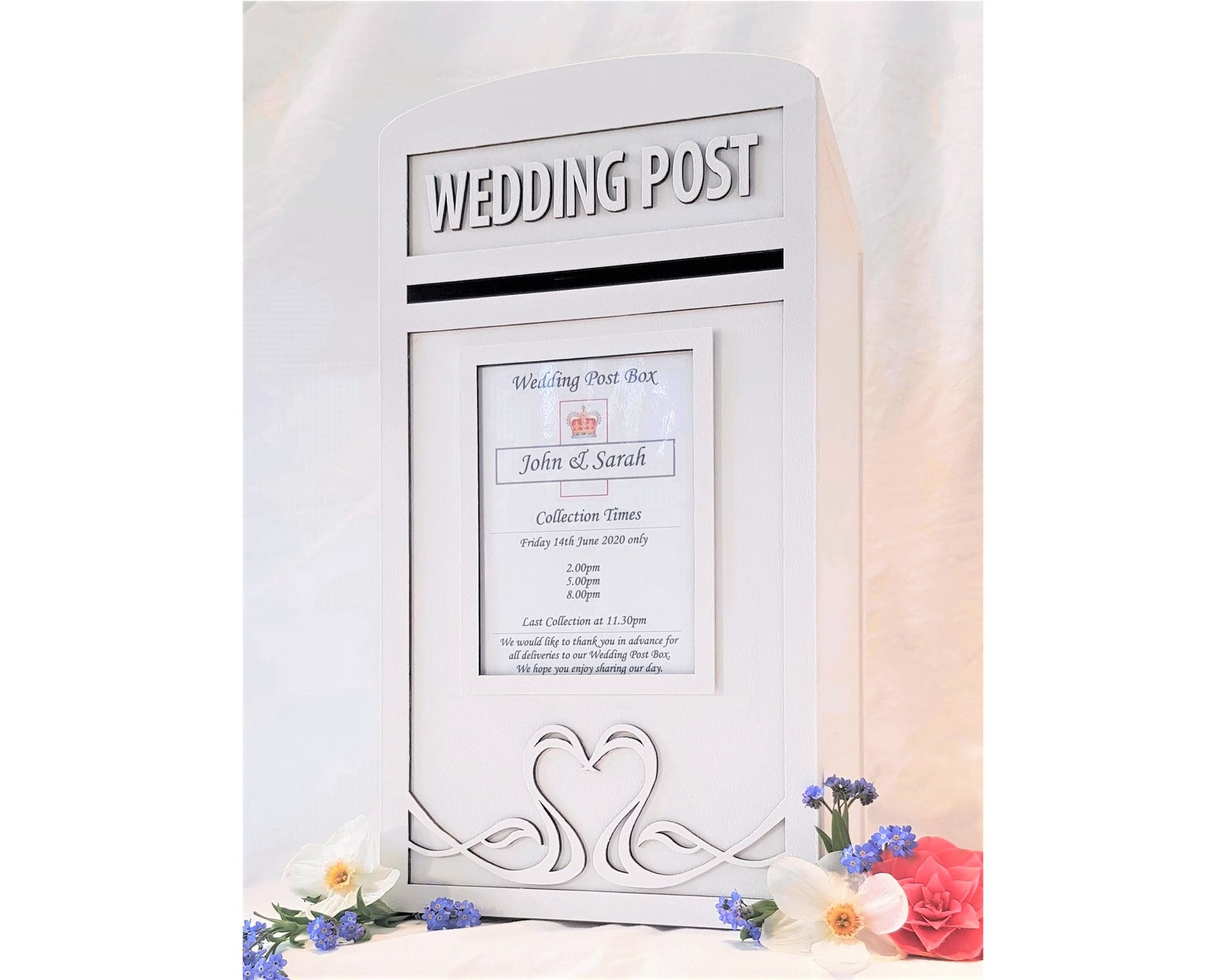 Large Lockable White Wedding Card Post Box Fully Assembled - Etsy