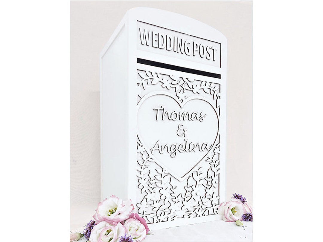 Large Personalised Wedding Card Post Box Lockable 'ditsy - Etsy