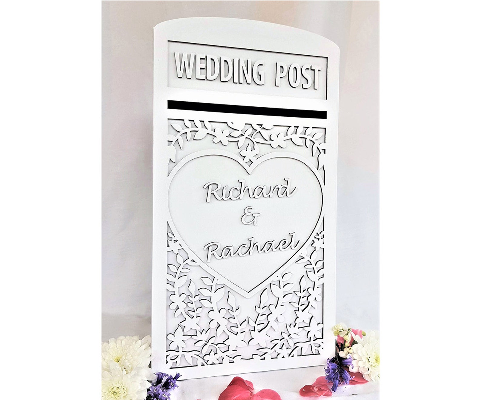 Large Personalised Wedding Card Post Box Locking/ Lockable | Etsy