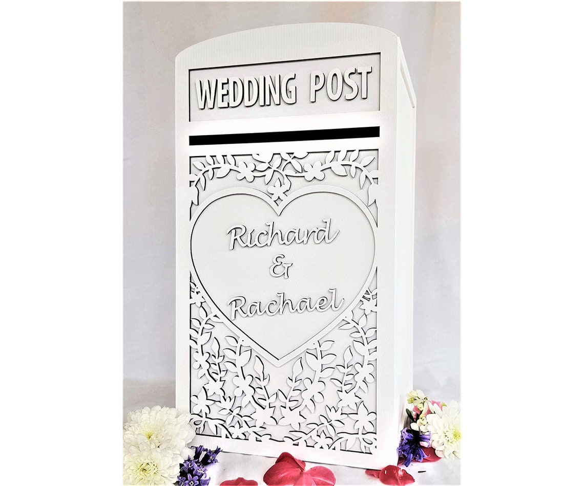 Large Personalised Wedding Card Post Box Locking/ Lockable | Etsy