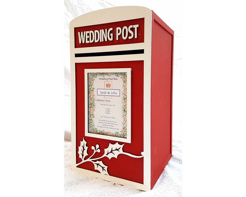 Large Wedding Card Post Box Assembled & Personalised - Etsy UK