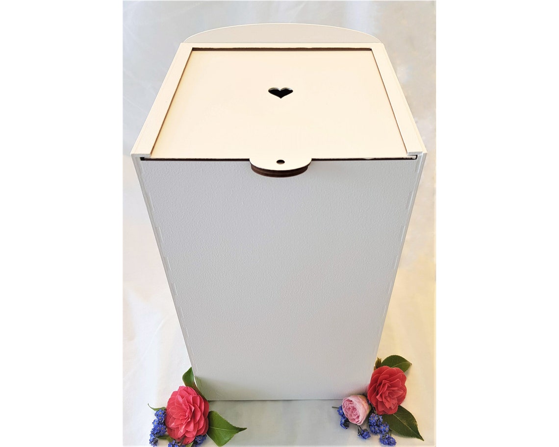 Large Lockable White Wedding Card Post Box Fully Assembled | Etsy