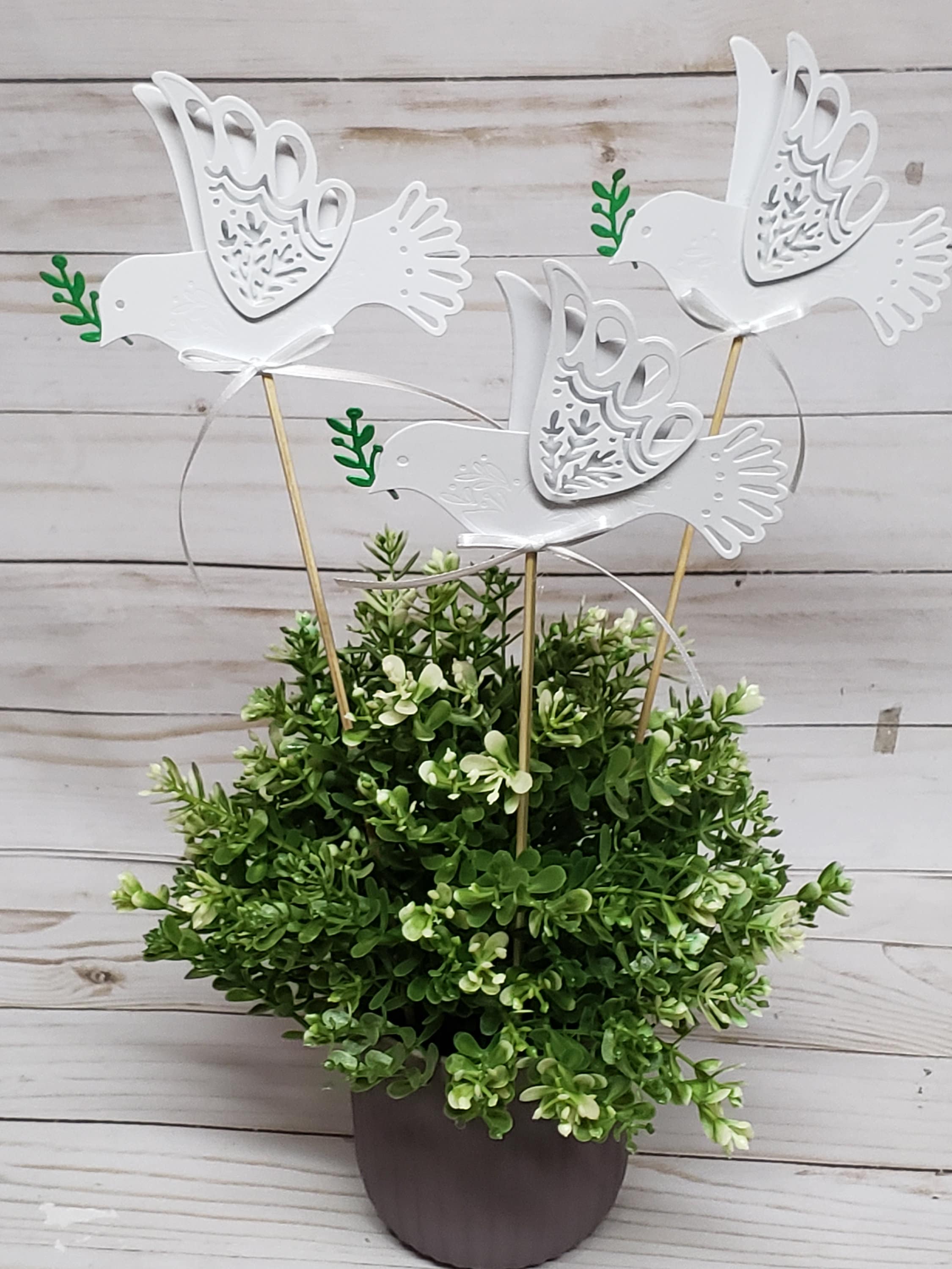 Baptism Dove Centerpiece First Communion Dove | Etsy