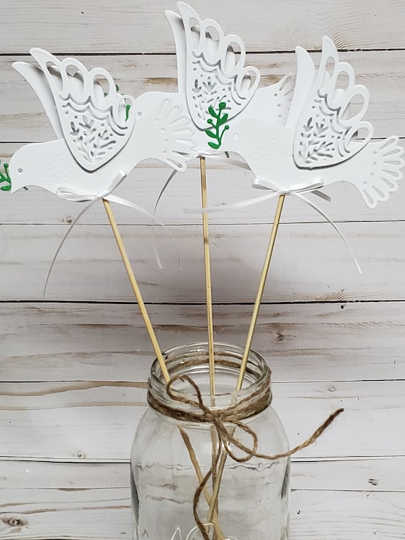 Baptism Dove Centerpiece First Communion Dove | Etsy