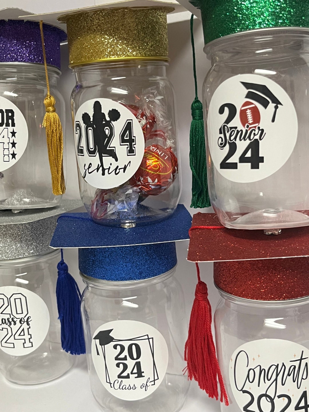 Graduation Favors, Class of 2024, Mini Jar Favors , High School Party ...