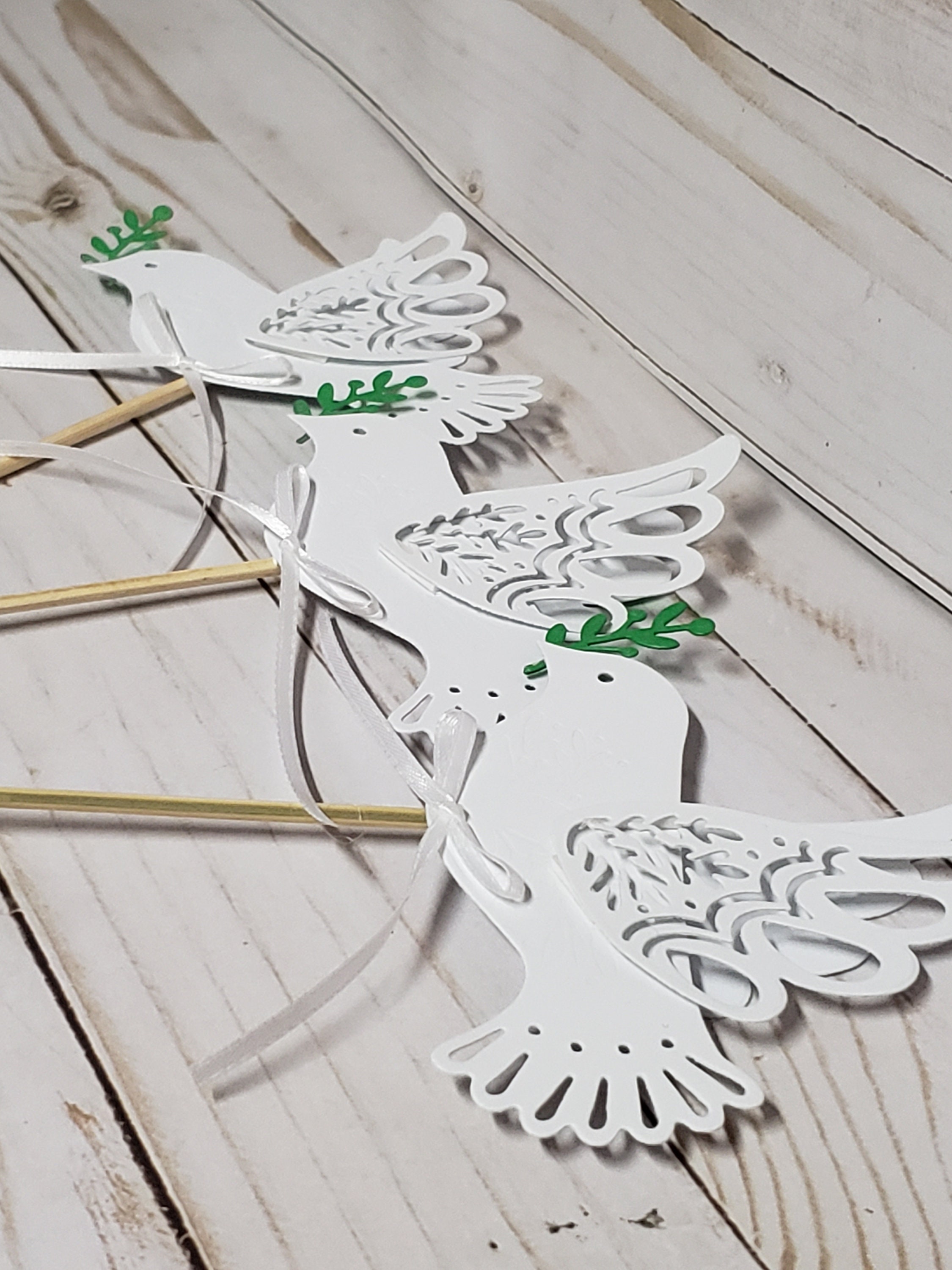 Baptism Dove Centerpiece First Communion Dove | Etsy