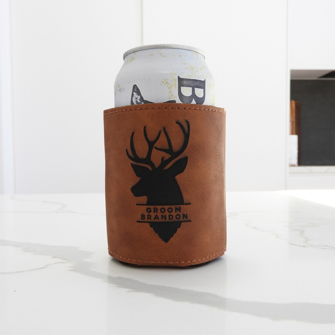 Personalised Leatherette Stubby Cooler - Etsy Australia
