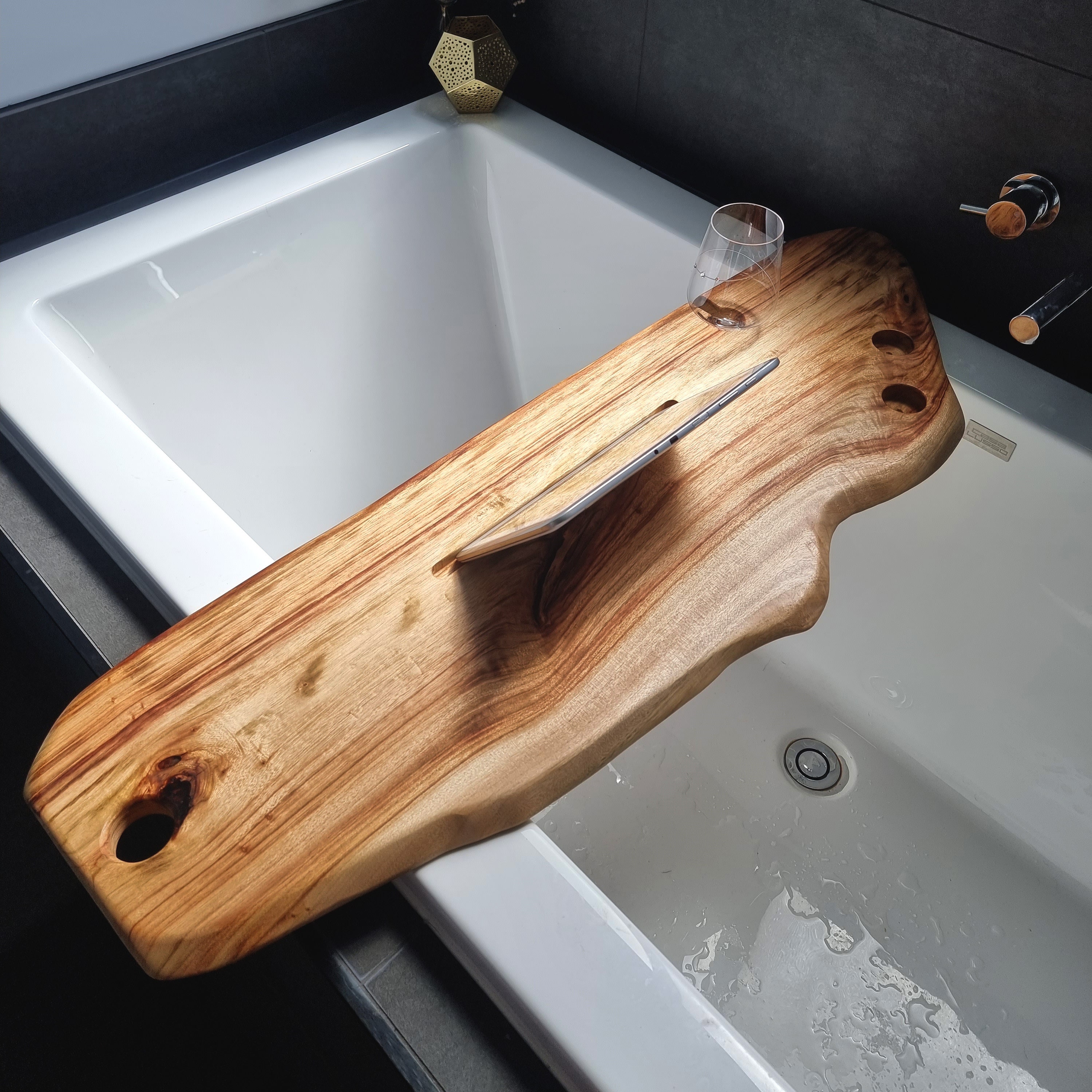 Natural Edge Solid Timber Bath Caddy/bath Tray/bath Shelf - Etsy
