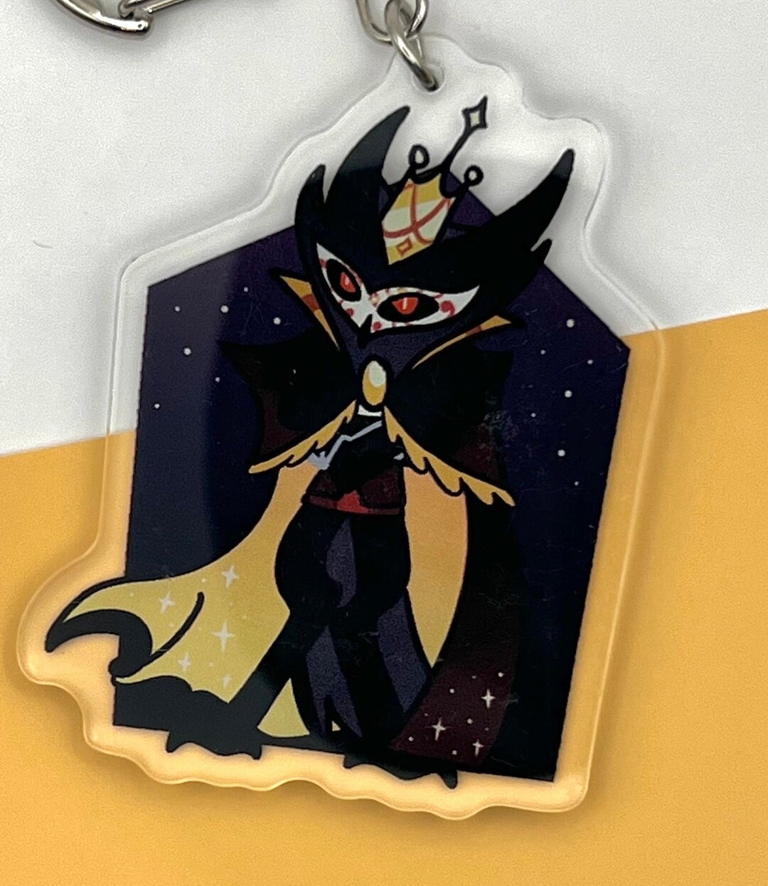 Royal Demon Paimon: Helluva Boss Inspired Acrylic Charm - Etsy Portugal