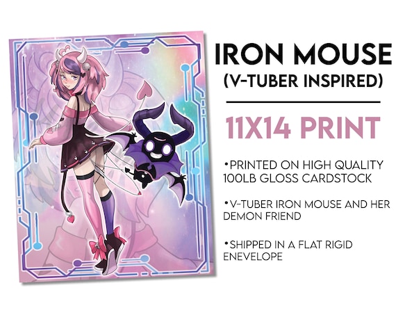 Iron Mouse - Vtuber Inspired 11x14 Print by Red Palette Art | Catch My ...