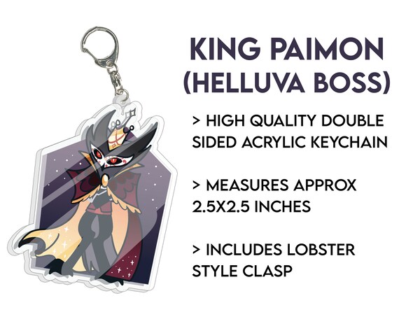 Paimon (Helluva Boss Inspired) Acrylic Charm Keychain by Red Palette ...