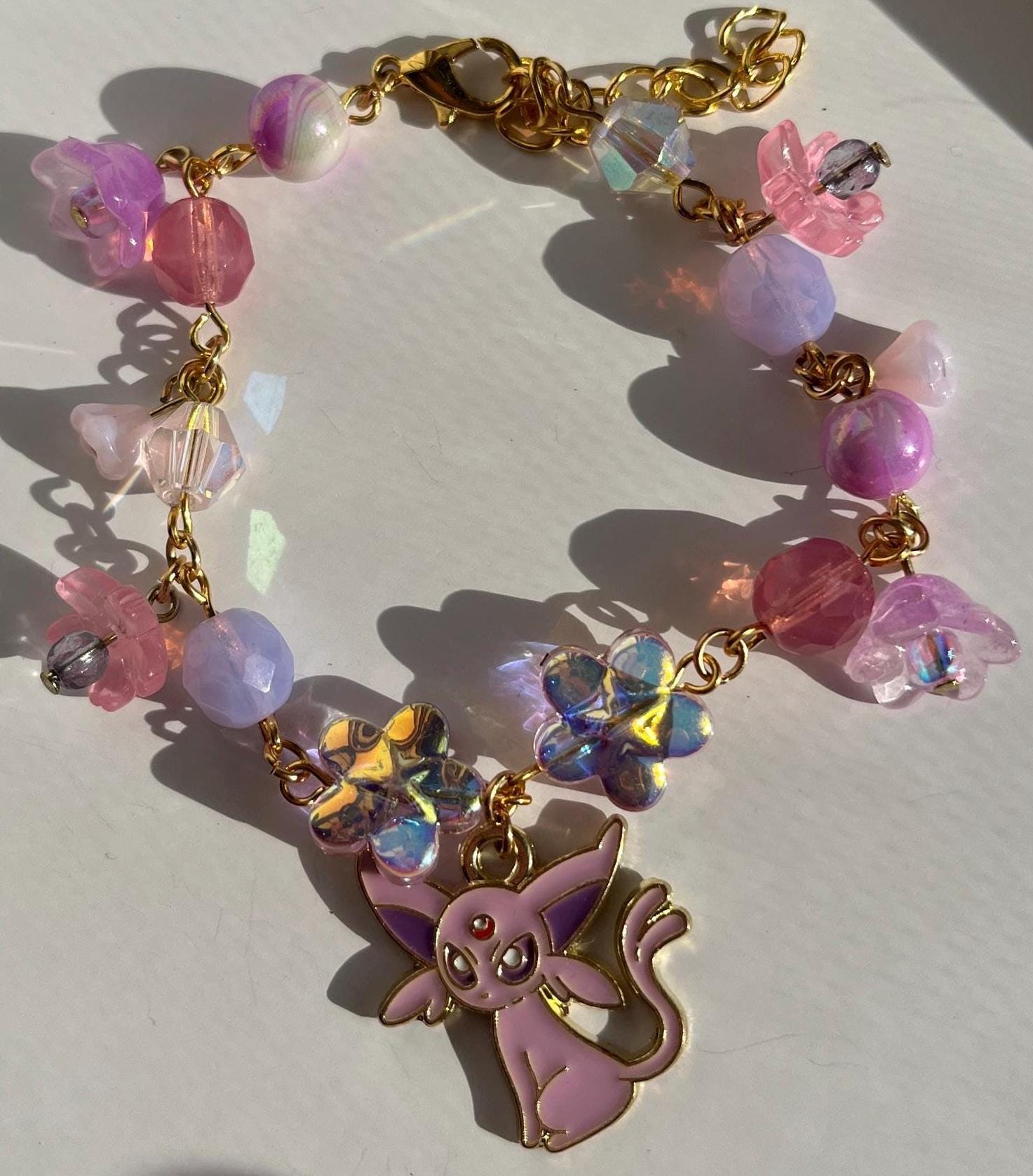 Eeveelutions Eevee Pokémon Inspired Cluster Bracelet Flareon Espeon ...