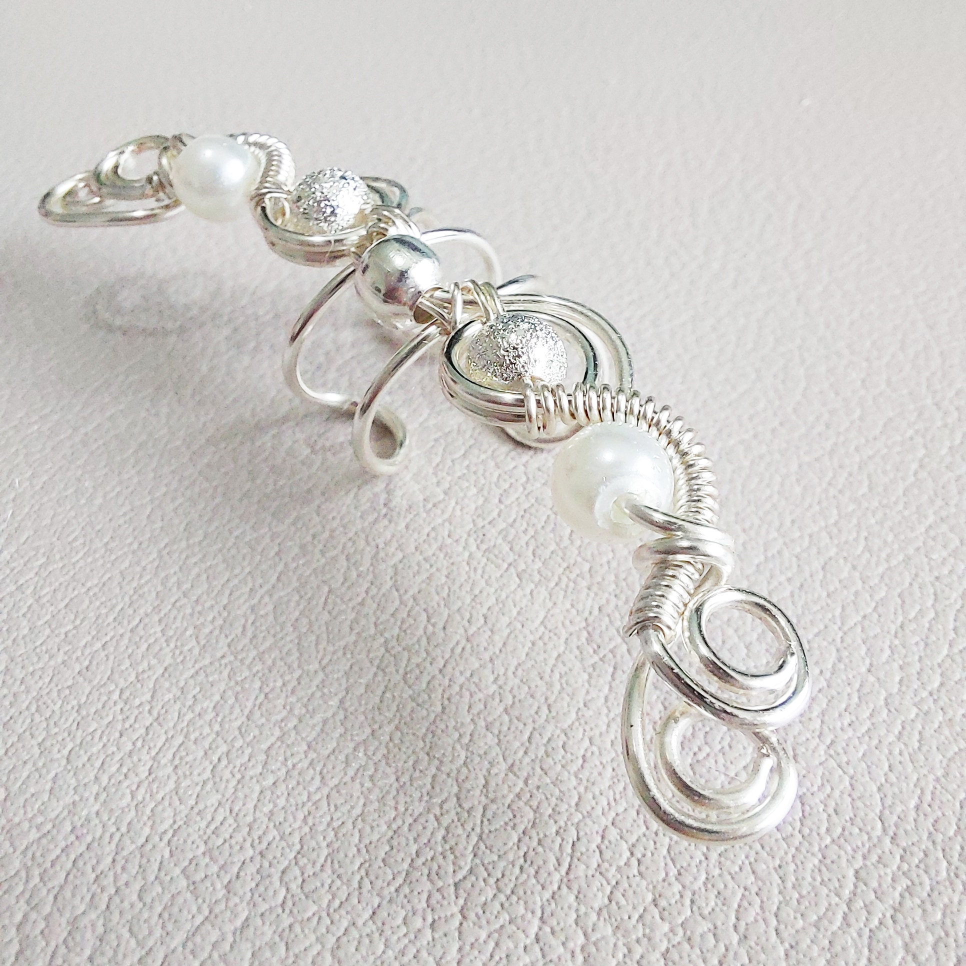 Silver Ear Cuff Silver Plated Elegant Twist Ear Wrap - Etsy