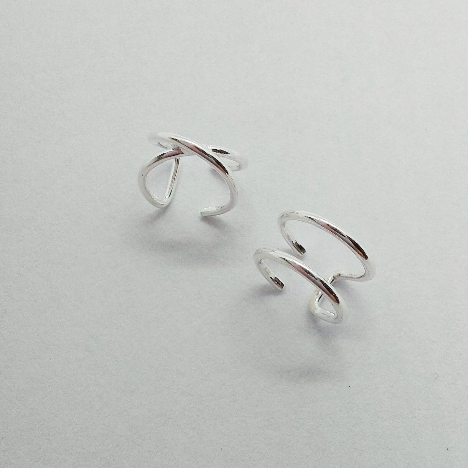 Gold Criss Cross Ear Cuff Gold Cross Over Ear Cuff Double - Etsy UK