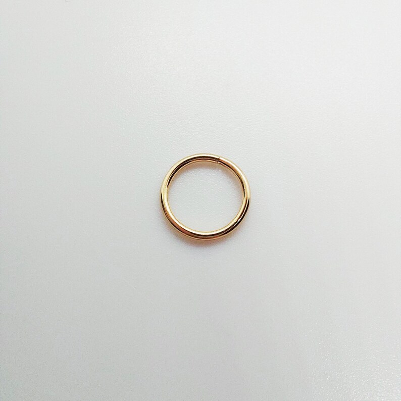 Mens Gold Helix Hoop, Helix Ring, Tragus Hoop, Hugger Earring, Minimal ...