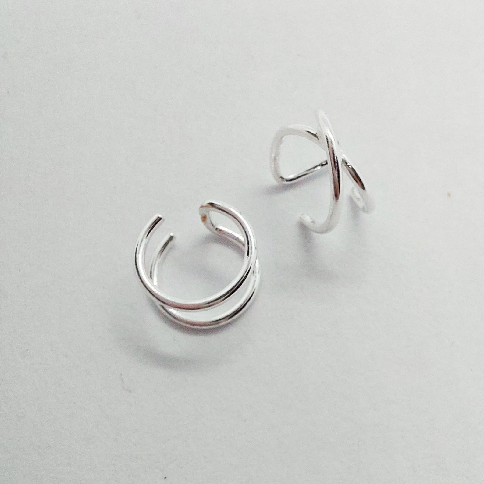 Gold Criss Cross Ear Cuff Gold Cross Over Ear Cuff Double - Etsy UK