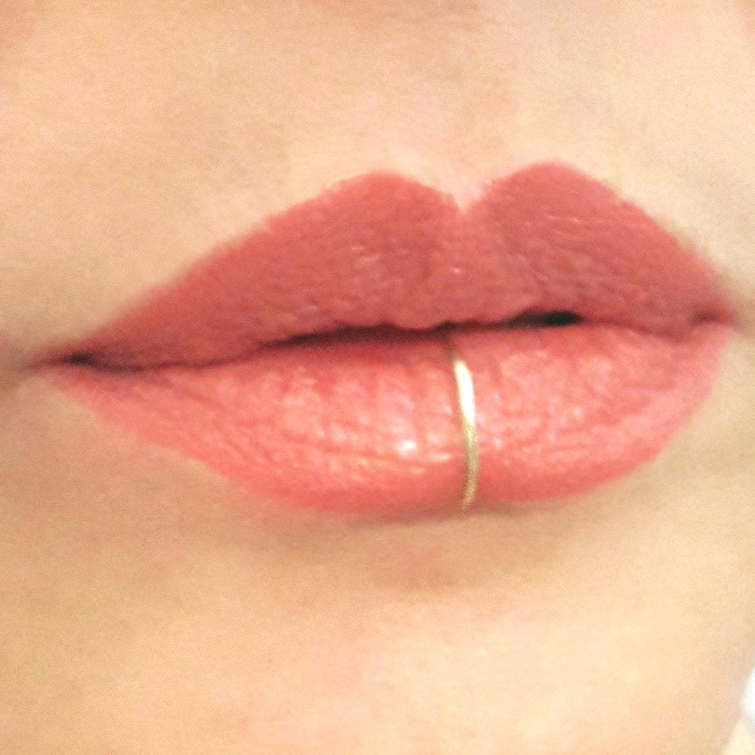 Real Lip Ring, Gold Filled Lip Ring, Gold Cartilage Hoops, Hugger ...