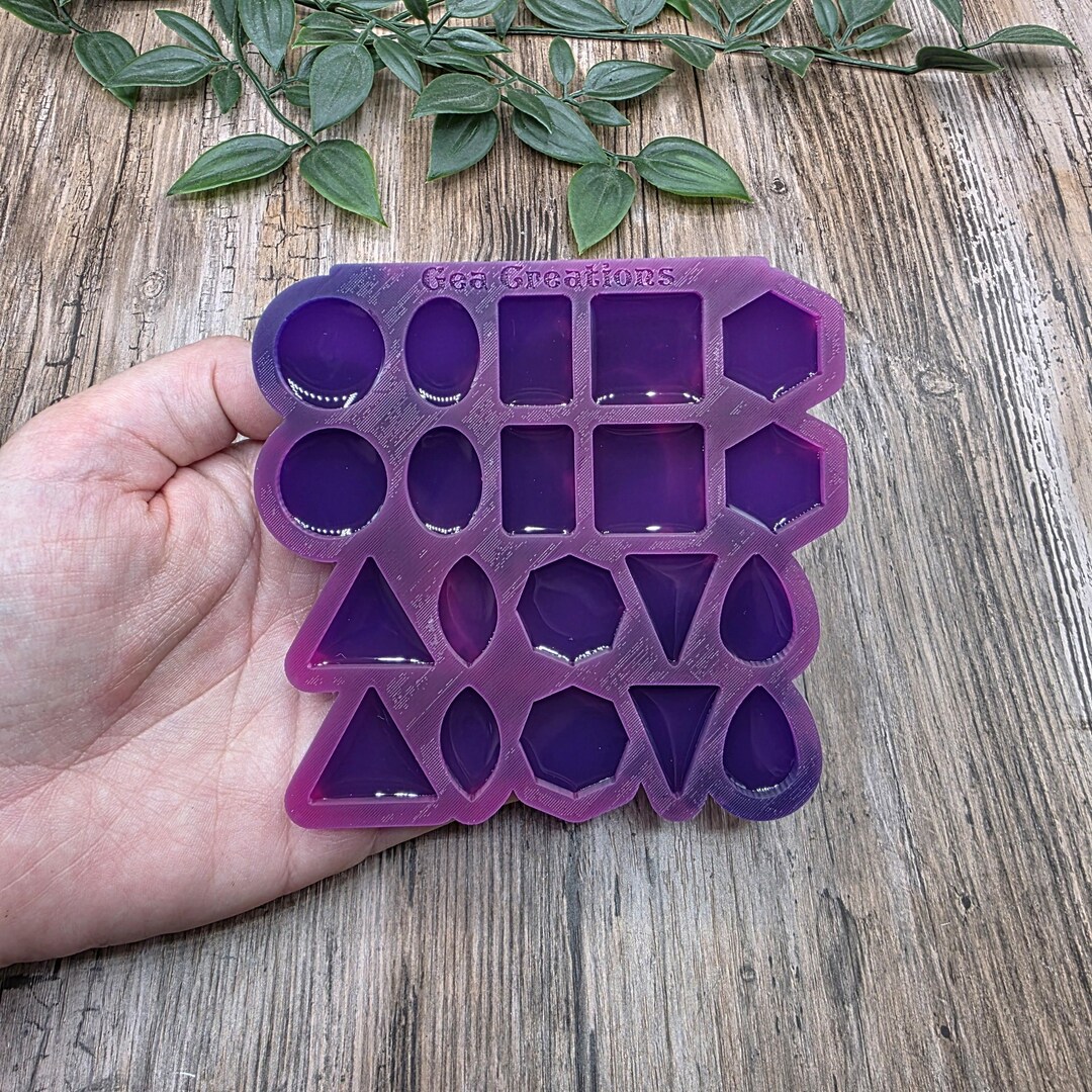 Silicone Mold Pre Domed Geometric Shapes 2 Cm Shiny and Domed for ...