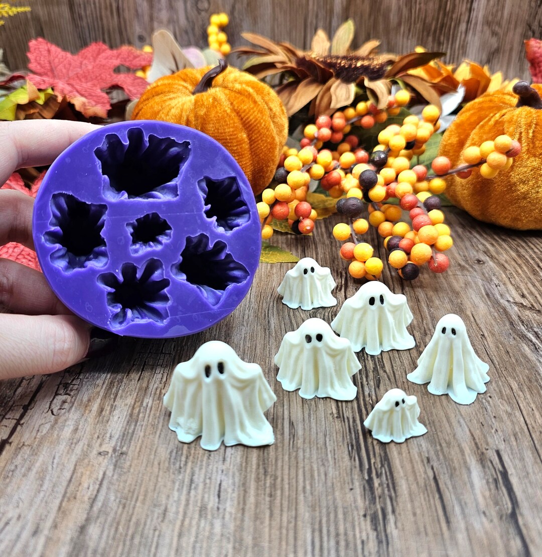 Silicone Mold 3D Ghosts 1.5 Cm - 2 Cm - 2.5 Cm - 3 Cm for Resin ...