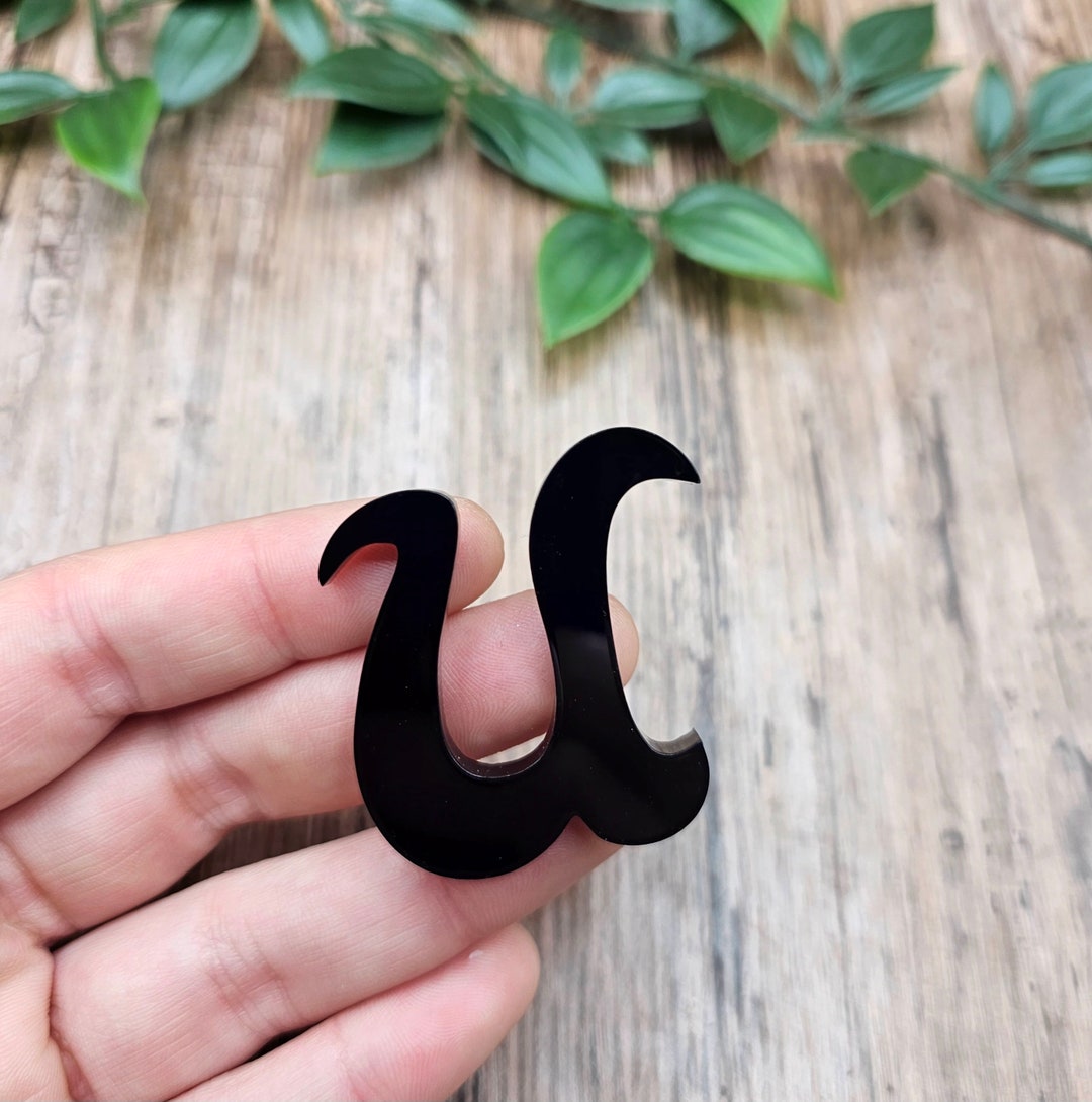 Single Cursive Letter Flexible Silicone Mold 4 Cm (choose Letter ...